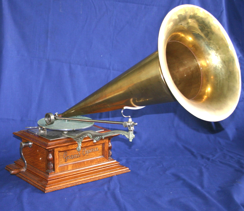 The Zon-o-phone Phonograph. Front mount model identification